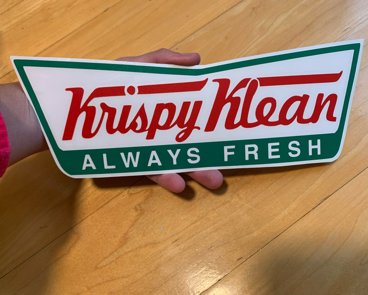 Krispy Klean decal Weatherproof Vinyl – AM Designs 519