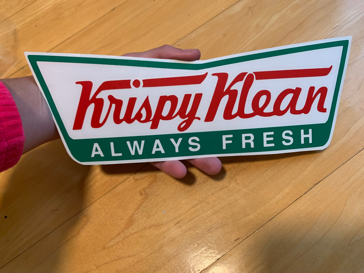 Krispy Klean decal Weatherproof Vinyl – AM Designs 519